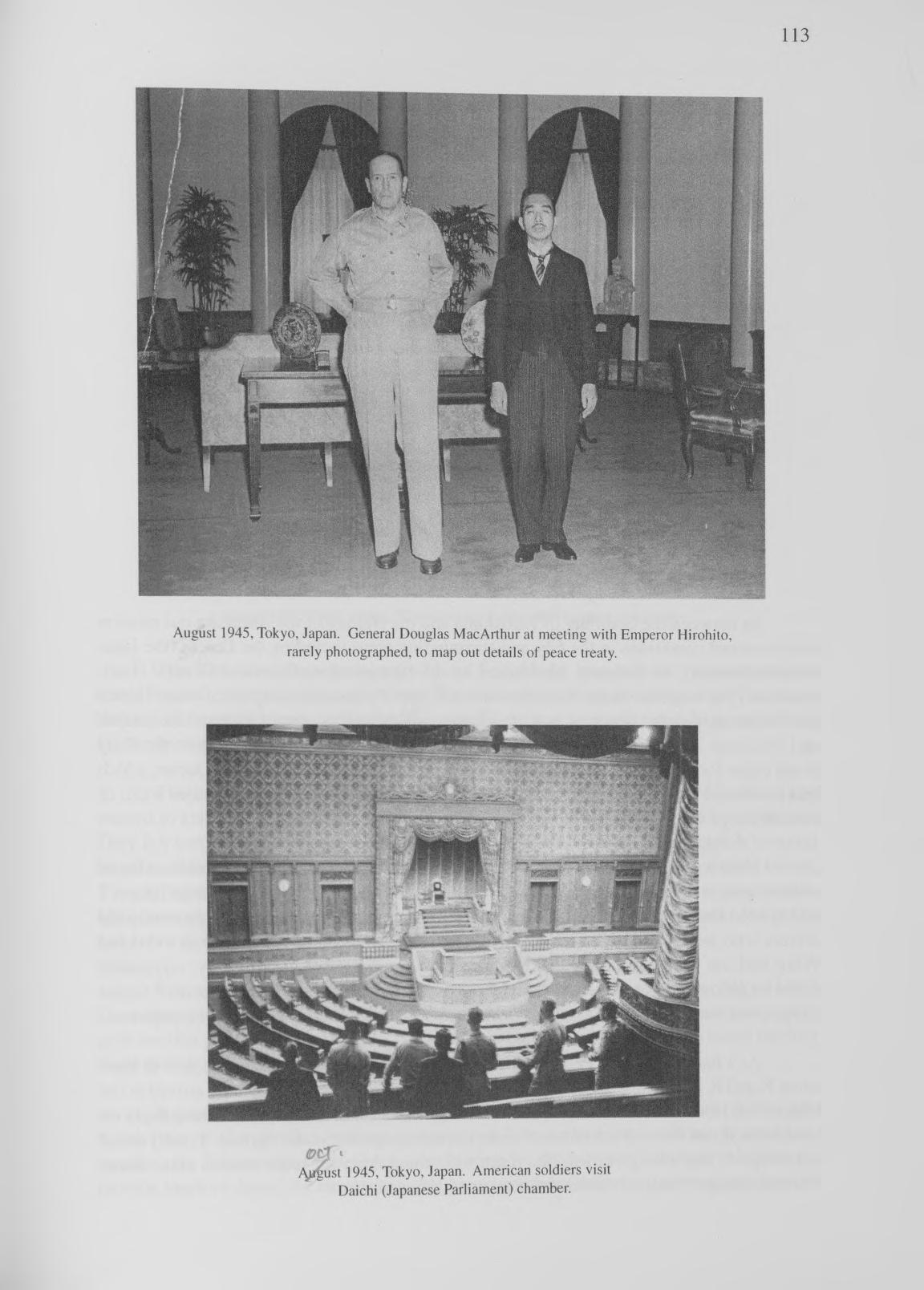 MacArthur and Emperor Hirohito – The Pacific War Photos of Pfc Glenn W. Eve